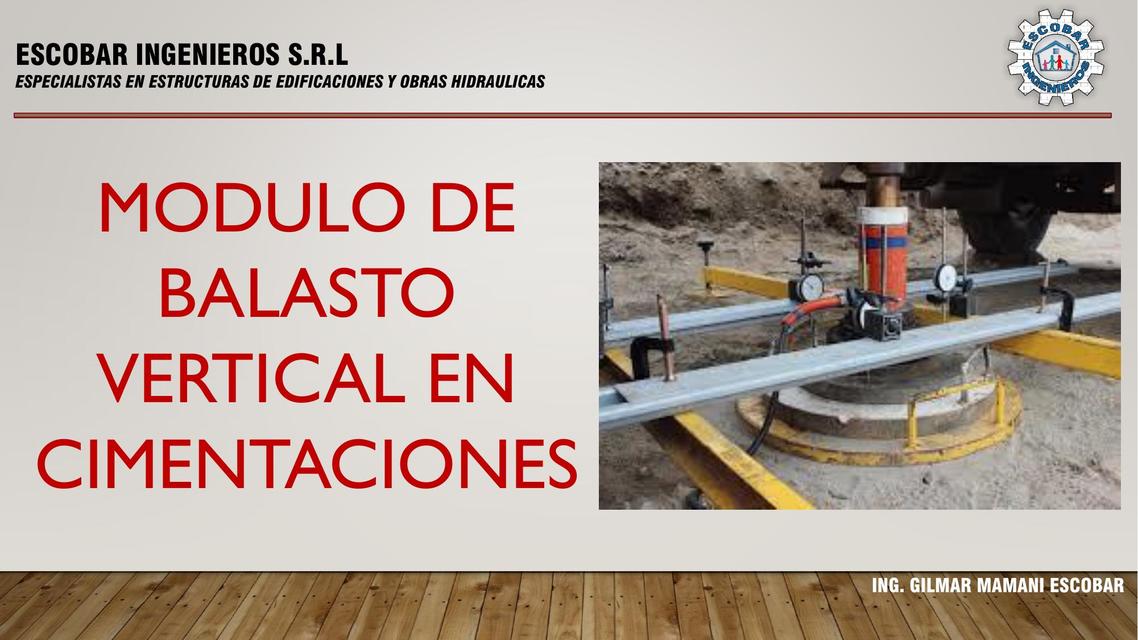 CALCULO DE BALASTO | Ramiro Uluri | uDocz