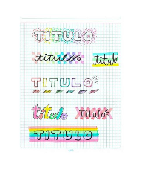 Titulos con Lettering