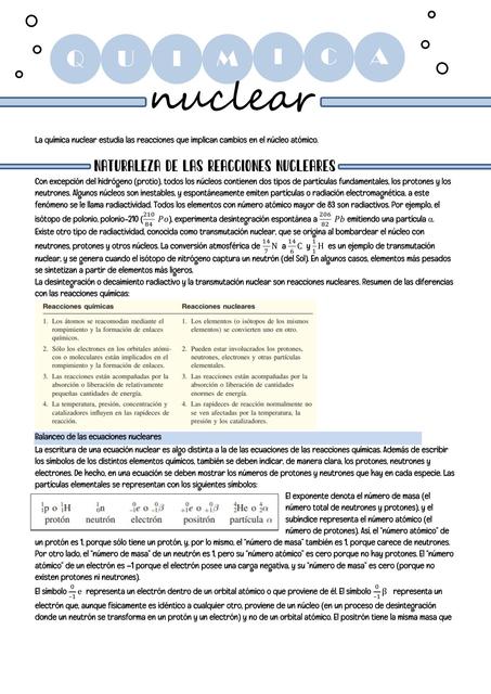 Química nuclear | lore dominguez | uDocz