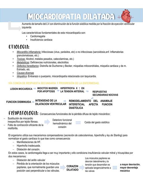 Miocardiopatía Dilatada | sofia | uDocz