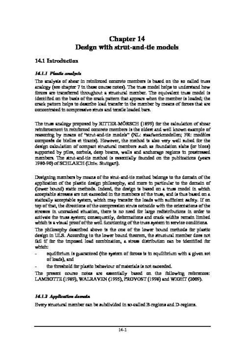 1 Design With Strut And Tie Models Examples | Anon | uDocz