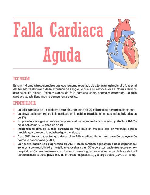 Falla cardíaca aguda | Juanita Zapata | uDocz