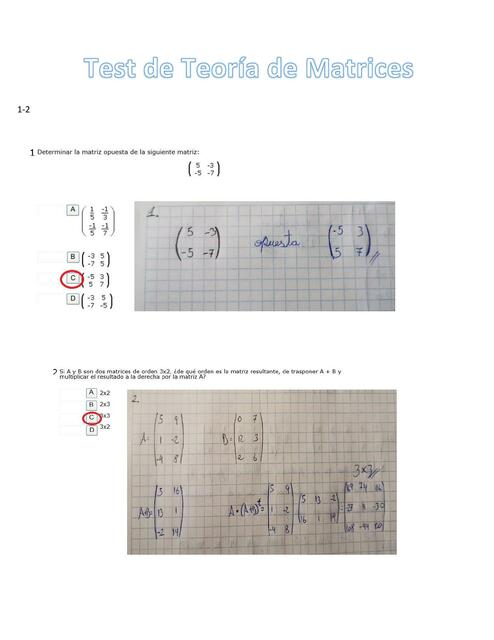 Test teoría de matrices | WincoldGame | uDocz