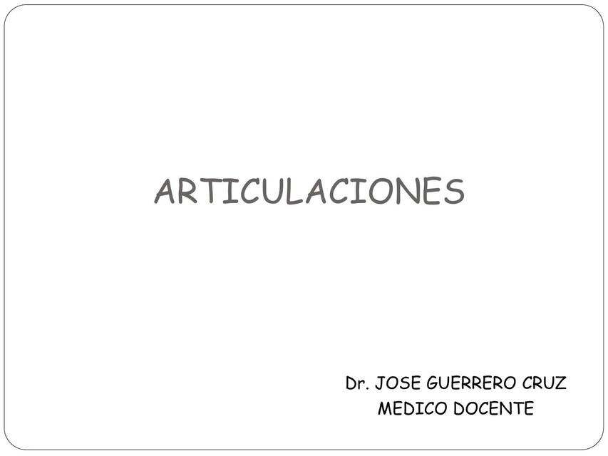 Articulaciones | Edwin Jair Medrano Urrutia | uDocz