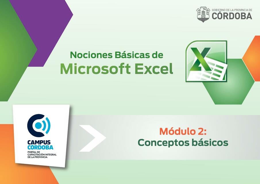 12 Nociones Básicas de Excel Conceptos Basicos