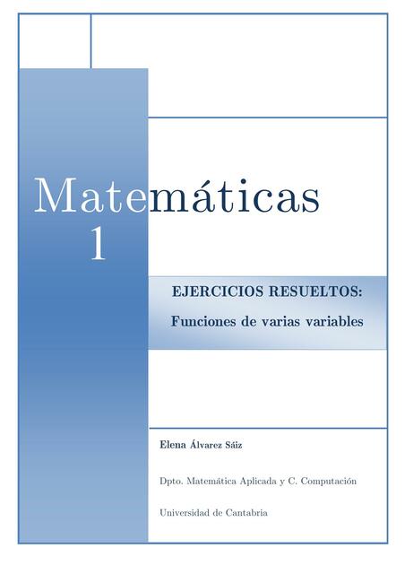 Funciones de varias variables | Louis Luu | uDocz