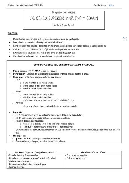 RX SPN CAVUM normal y patológico up 3 Clínica | UNER Medicina | uDocz