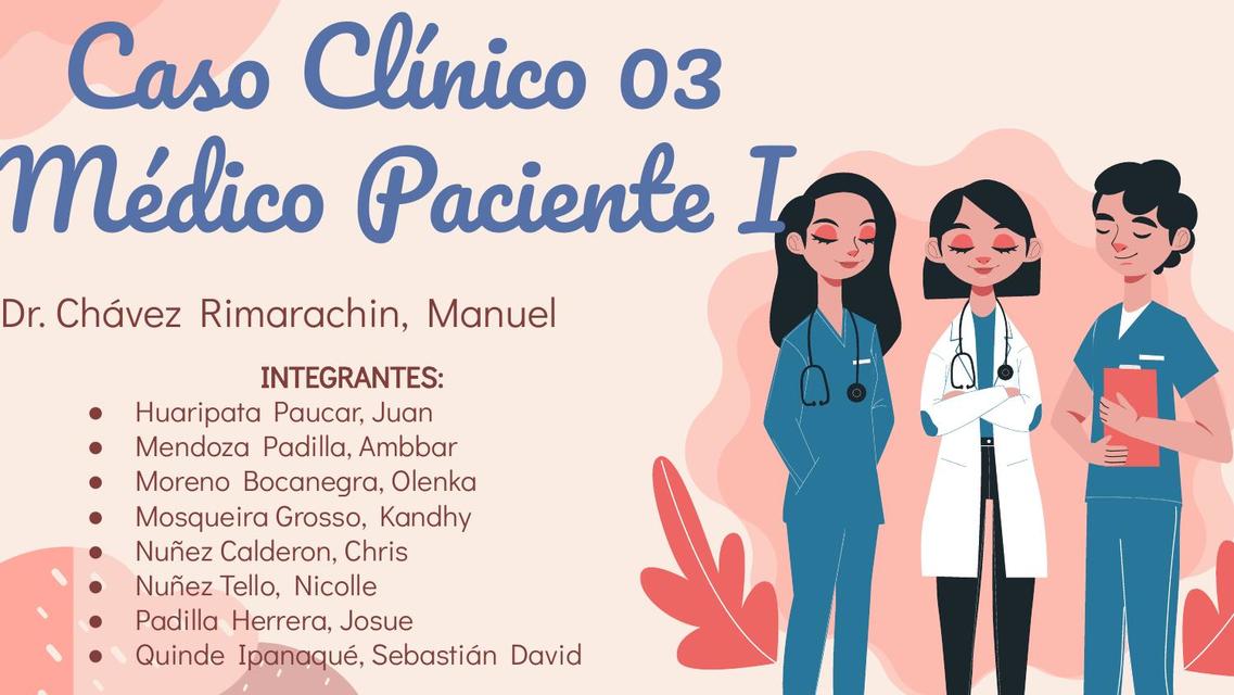 Caso Clínico Médico Paciente I