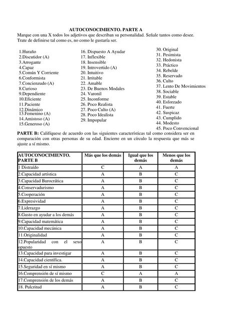 Test de holland inventario de preferencias vocacionales | MICHELLE SEBA ...