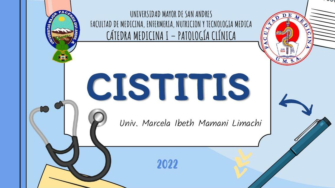 Resúmenes de Cistitis | Descarga apuntes de Cistitis