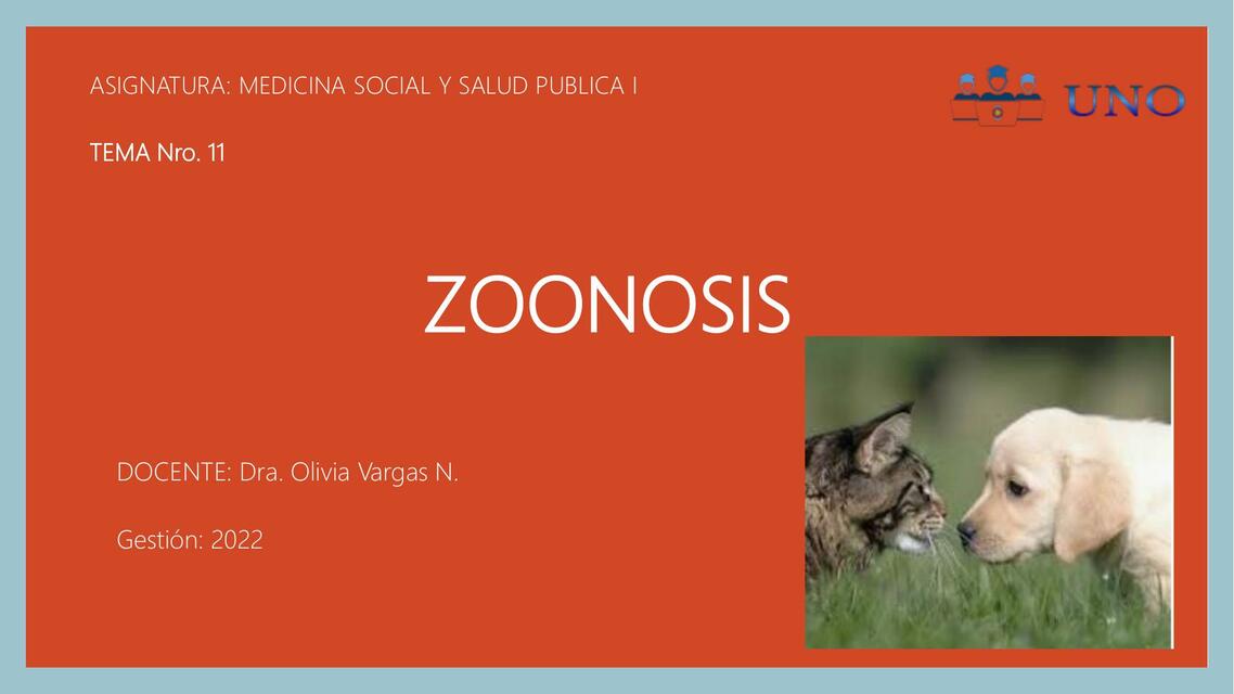 Zoonosis | adriana flores | uDocz