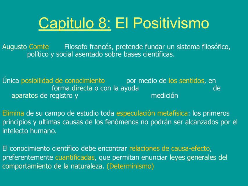 Historia de Medicina: El Positivismo