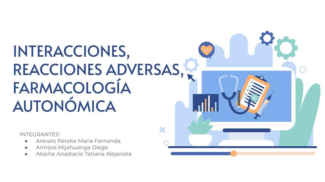 Interacciones, Reacciones Adversas, Farmacología Autonómica