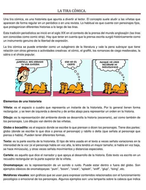 Tira Cómica | Cinthya Fonseca | uDocz