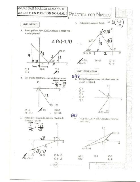 Ángulo en posición normal | MATEMATİK OKULU YAYINLARI -MATEMATİK OKULU ...