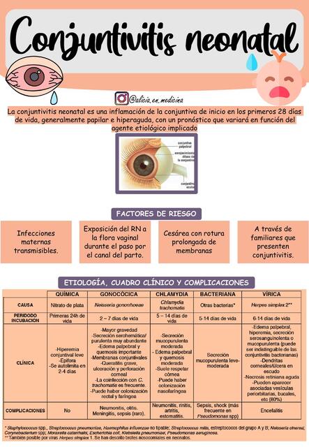 Conjuntivitis neonatal | Alicia en Medicina by Gabriela Soplin ...