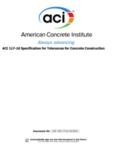 Aci 117 10 Tolerances For Concrete Construction | Jorge Eduardo Perez ...