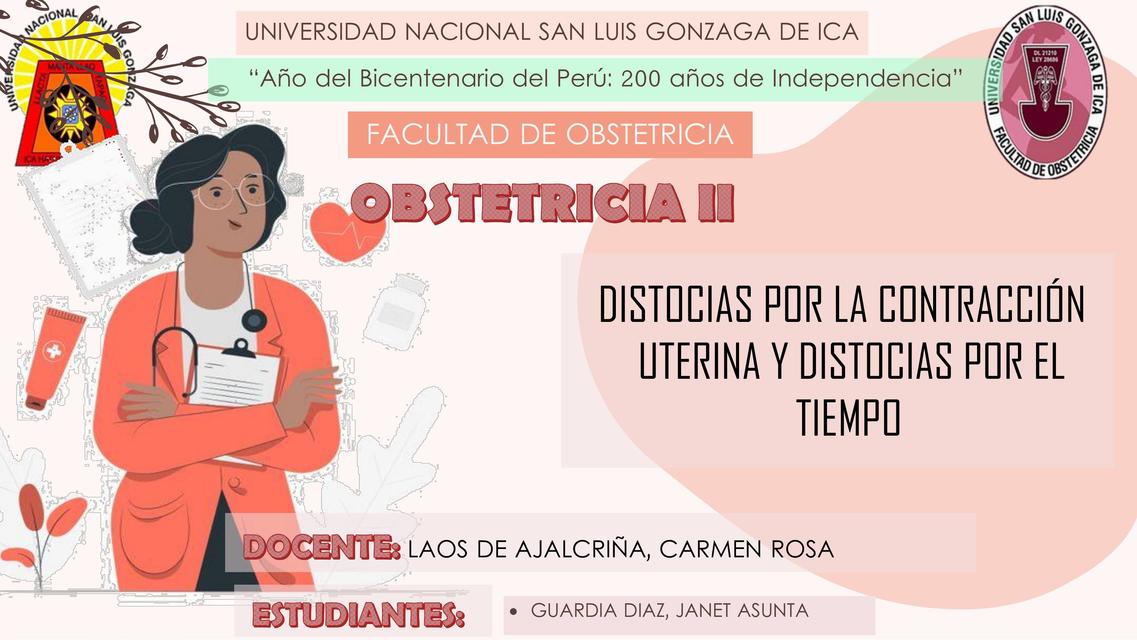 Distocias por la Contracción Uterina y Distocias por el Tiempo | JANET ...