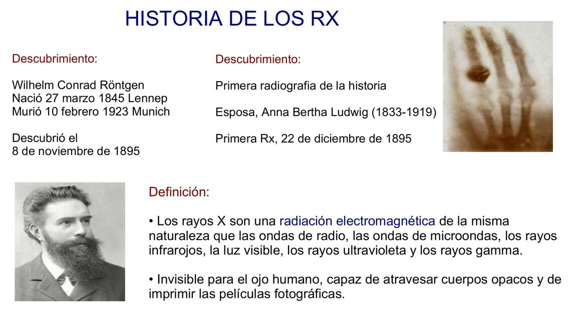 Clase 1 Historia de los Rx | Adriana Mendoza | uDocz