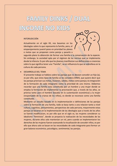 Family Dinks / Dual income no kids | Xiomi | uDocz