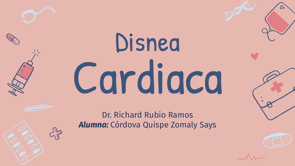 Disnea Cardiaca | zomaly Córdova | uDocz