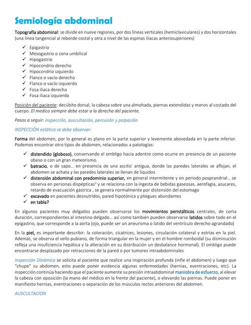 Resúmenes de Epigastrio | Descarga apuntes de Epigastrio