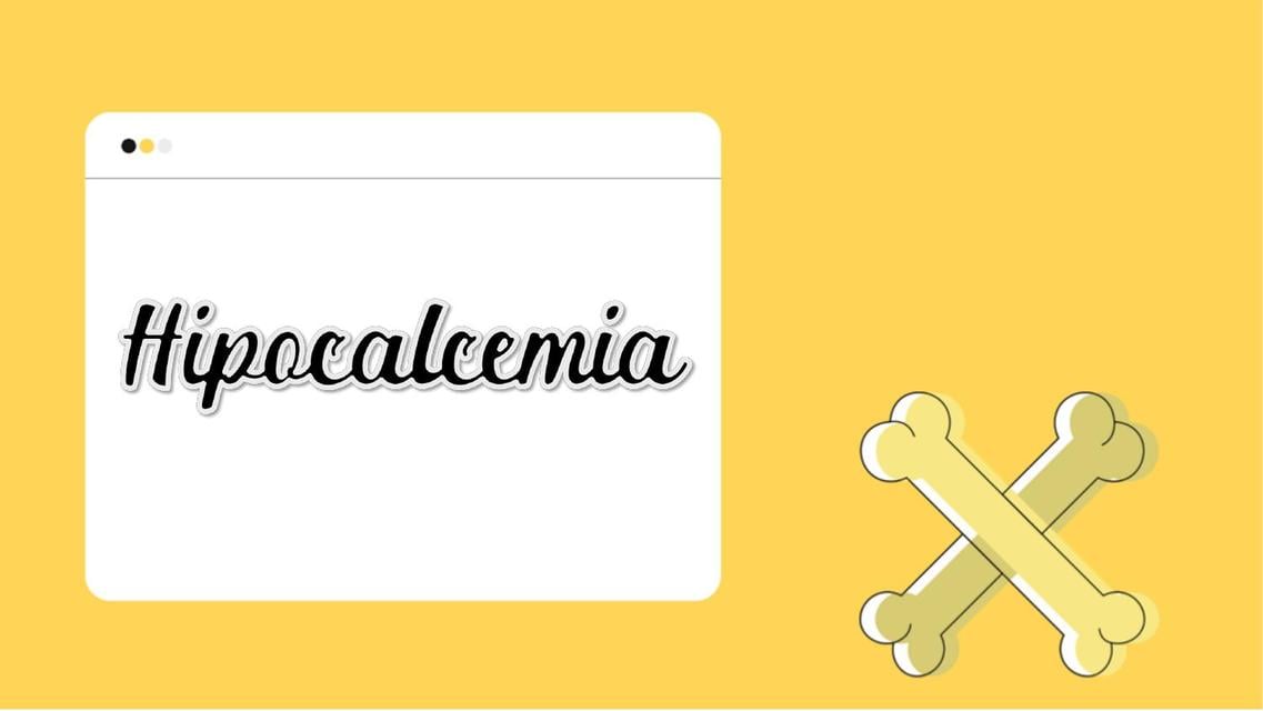 Flashcards de Hipocalcemia | Por Diana | uDocz