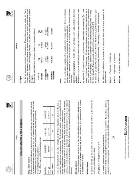 Apuntes de Química | Sabrina Godoy Ocaranza | uDocz