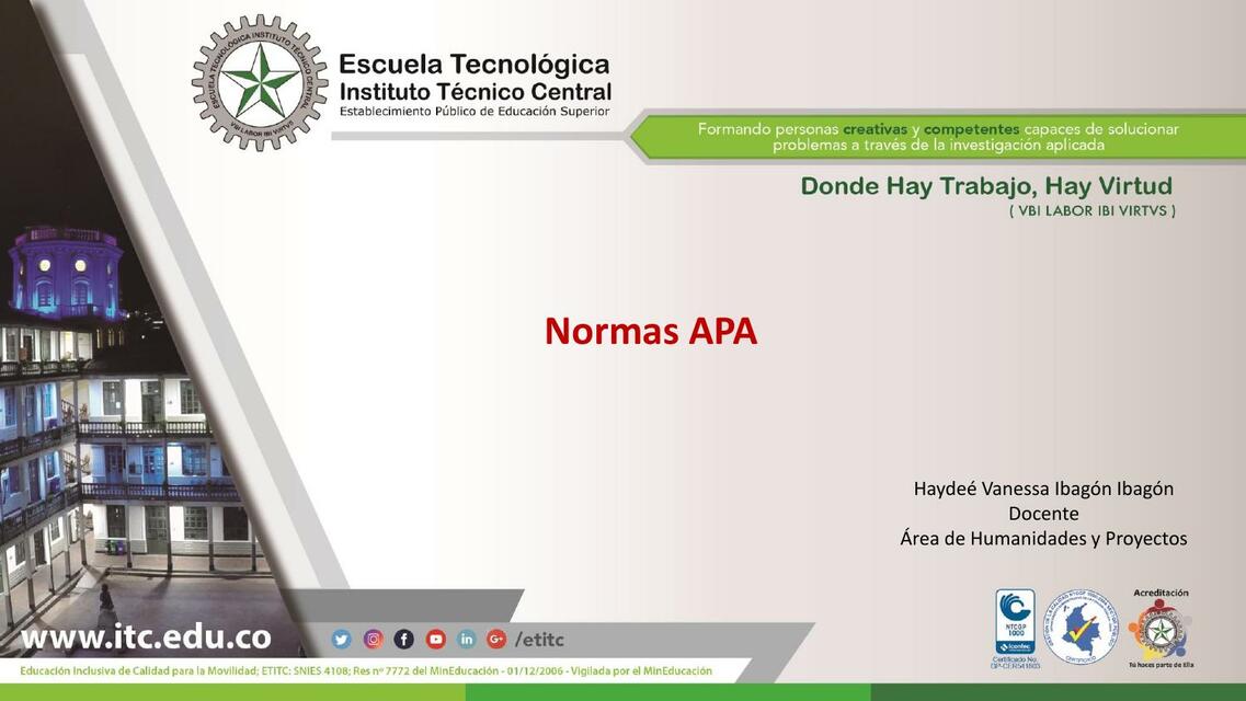 Normas APA II | William ulloa | uDocz