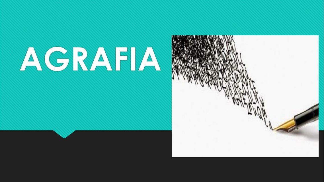 Agrafia | Ana Cecilia Cervantes Camacho | uDocz