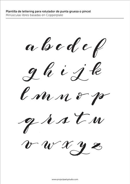 Plantilla lettering project party | Ericka Urbina | uDocz