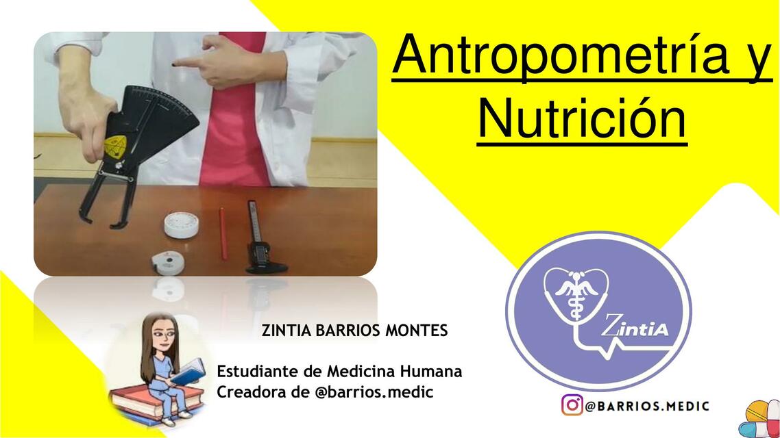 Medidas antropométricas y nutrición | BARRIOS MEDIC 👩‍⚕️📚 | uDocz