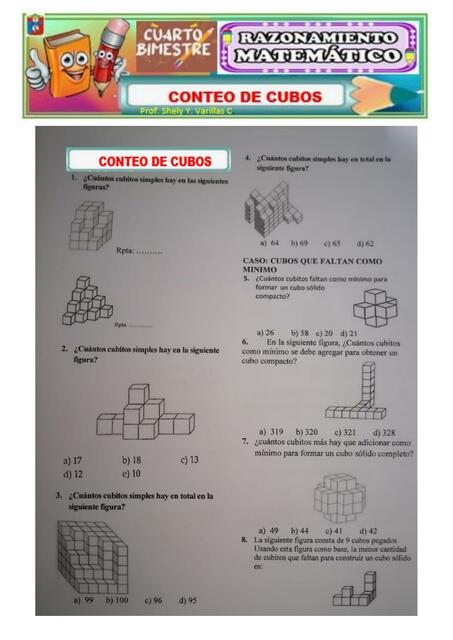 Conteo de cubos | valery :D M | uDocz