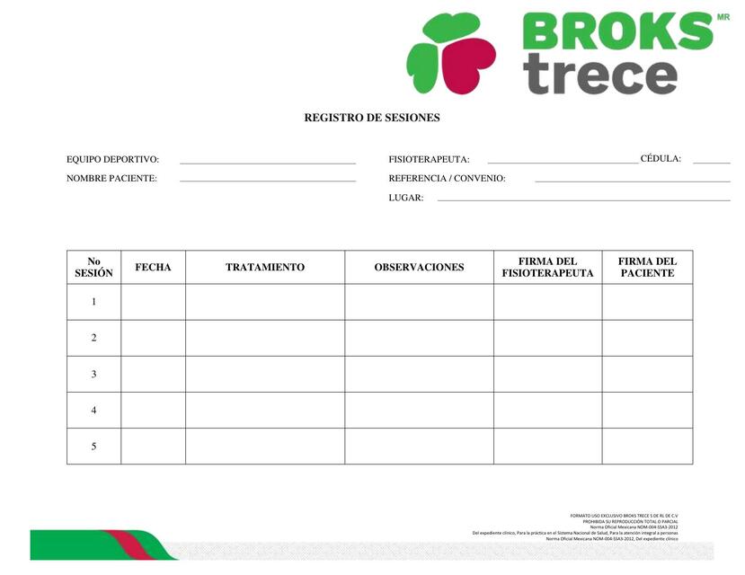 Tarjeta De Registro De Pacientes En Blanco UBICACIÓN DE PACIENTES EN