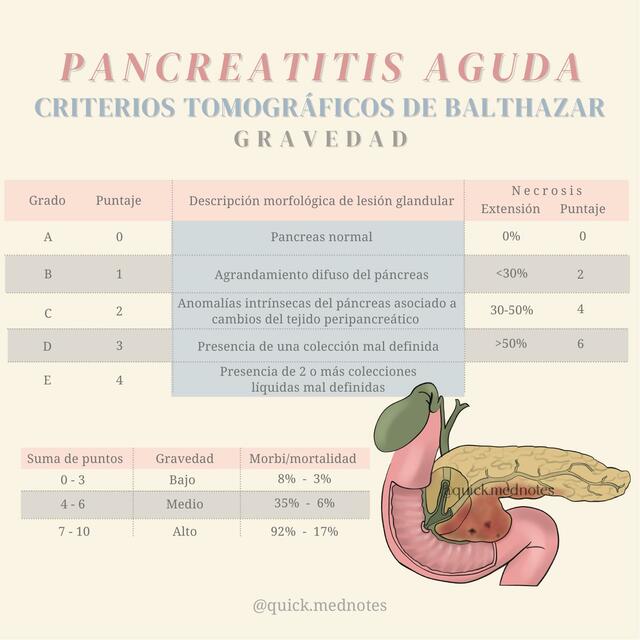 Criterios De Balthazar Para Pancreatitis Aguda Quick Mednotes UDocz Criterios De Balthazar Para Pancreatitis Aguda Quick Mednotes UDocz