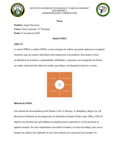 Matriz FODA | Busca y descarga apuntes gratis | uDocz Matriz FODA | Busca y descarga apuntes gratis | uDocz
