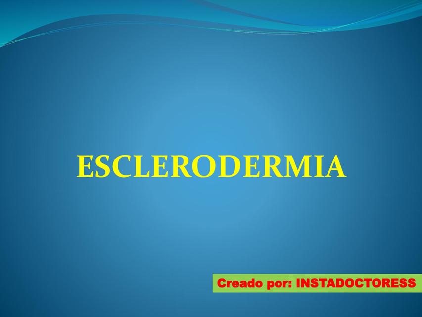 Resúmenes de Esclerodermia | Descarga apuntes de Esclerodermia