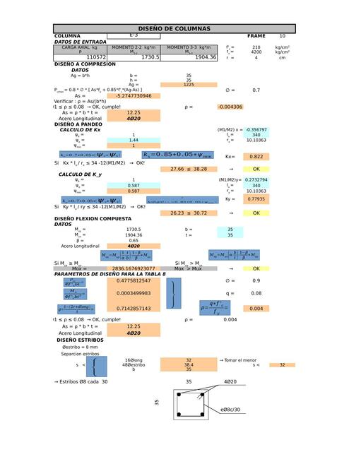 Diseño de Columnas | Nataly Fabiola Apaza Carrasco | uDocz