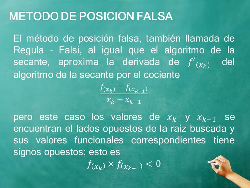 Método de Posición Falsa | Métodos Numéricos | Apuntes de Ingenieria ...