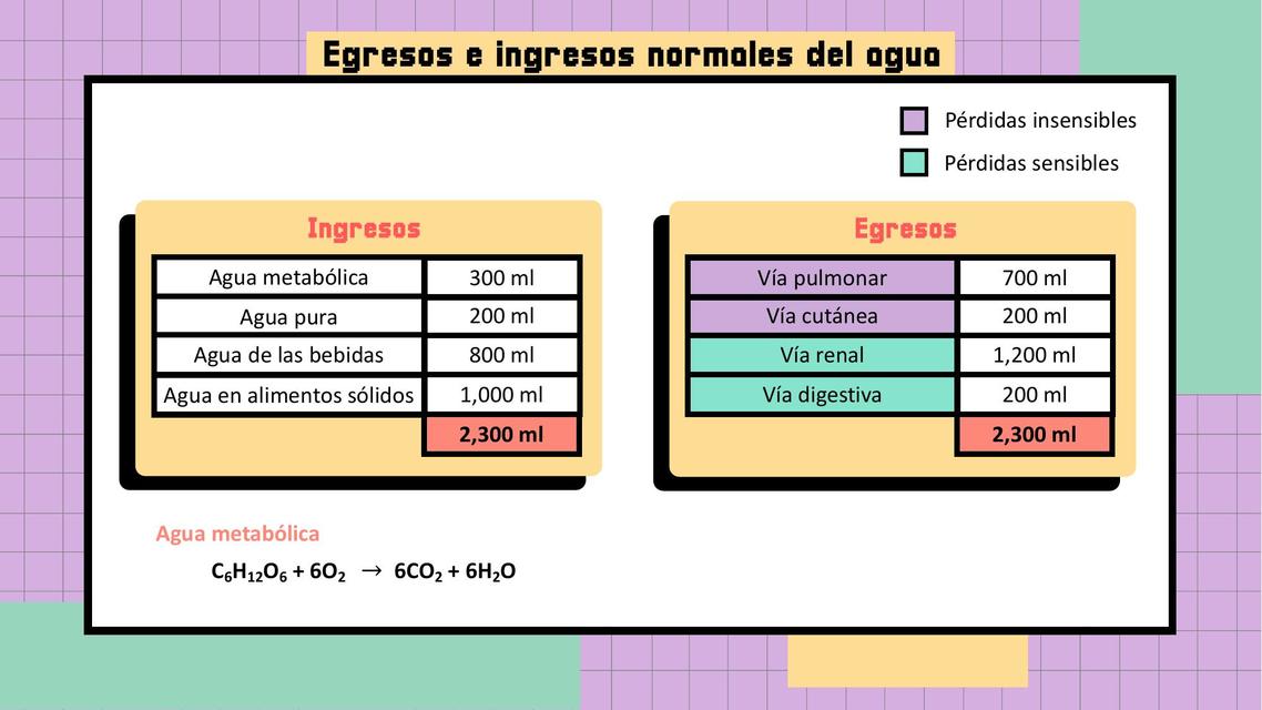 Egresos e ingresos normales del agua | Javier Rios | uDocz