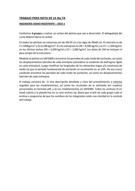Calculo de periodos de oscilación y desplazamientos laterales con SAP ...