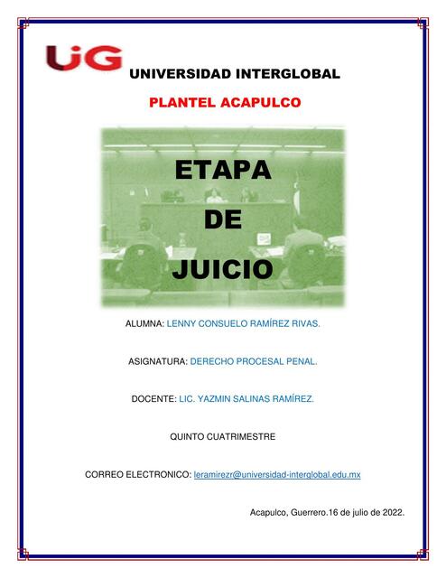 Etapa de Juicio | Lenny Ramirez | uDocz