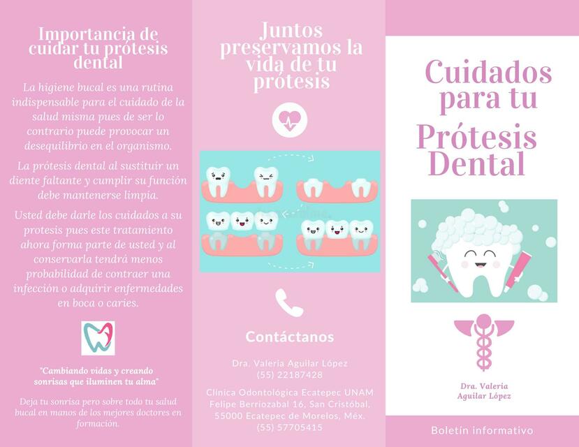 Cuidado para tu Prótesis Dental | Valeria Aguilar López | uDocz