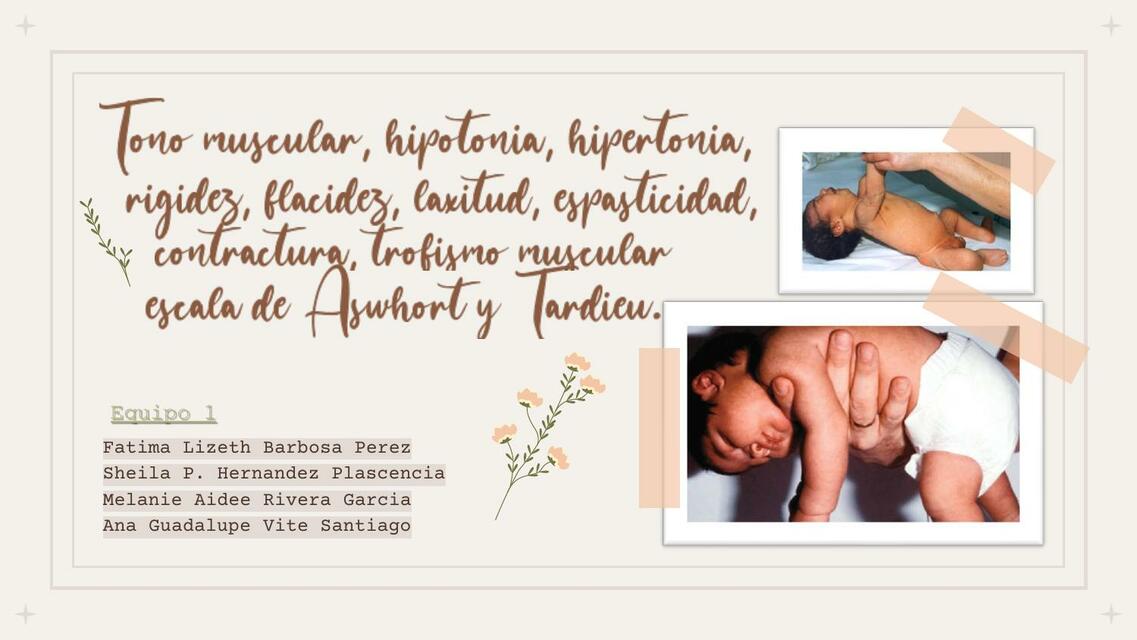 Tono Muscular | Melanie Rivera | uDocz