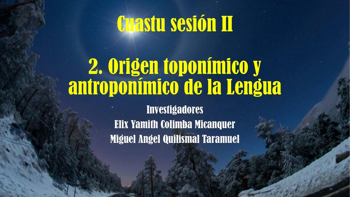 Origen Toponímico y Antroponímico de la Lengua | Miguel Antgel | uDocz