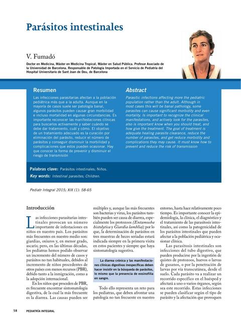 Parásitos Intestinales | Pablo Mateo Piñas | uDocz