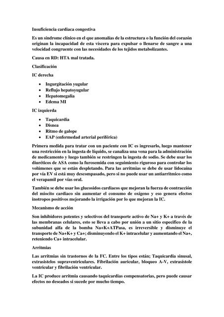 Digitálicos y Antiarrítmicos | Andy | uDocz