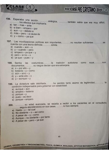 Pre-upch- aptitud verbal repaso | Valeria Velarde | uDocz