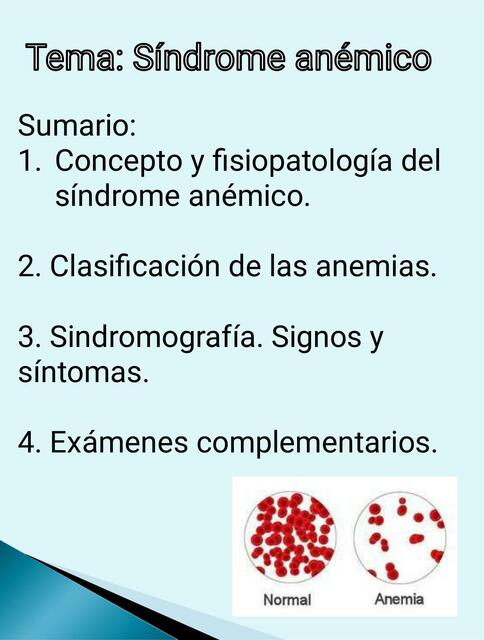 Síndrome Anémico | Cynthia Reyes | uDocz