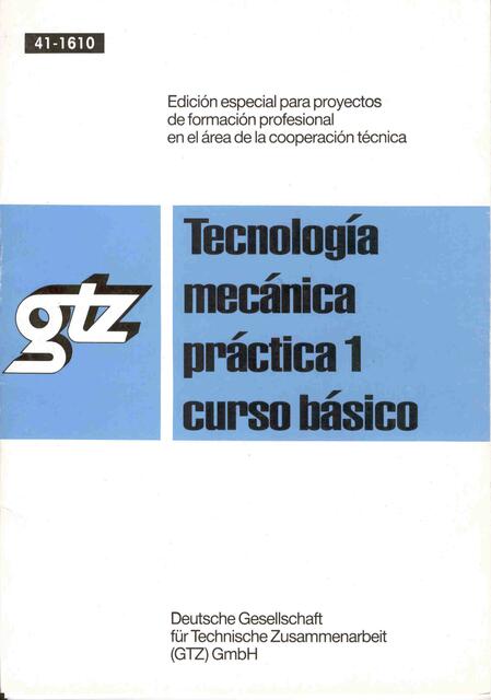 Tecnología mecánica práctica 1 Curso básico